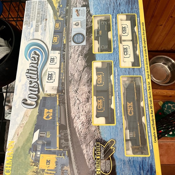 Bachmann | Toys | Csx Coastliner Electric Train Set Blue And Yellow ...